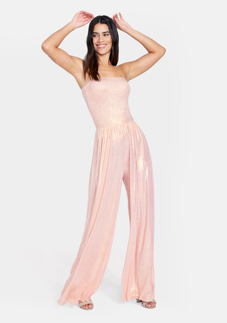 Tall Athena Strapless Flowy Jumpsuit Alloy Apparel